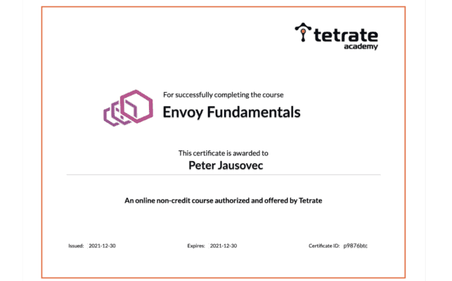 Envoy Fundamentals, a training course to enable faster adoption of ...