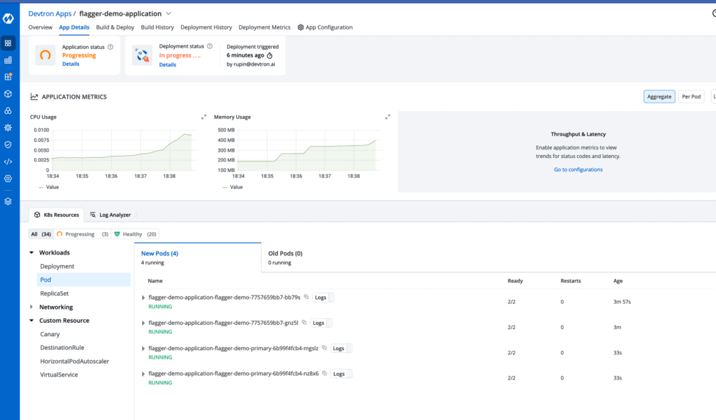 Canary deployment with Flagger and Istio on Devtron | CNCF